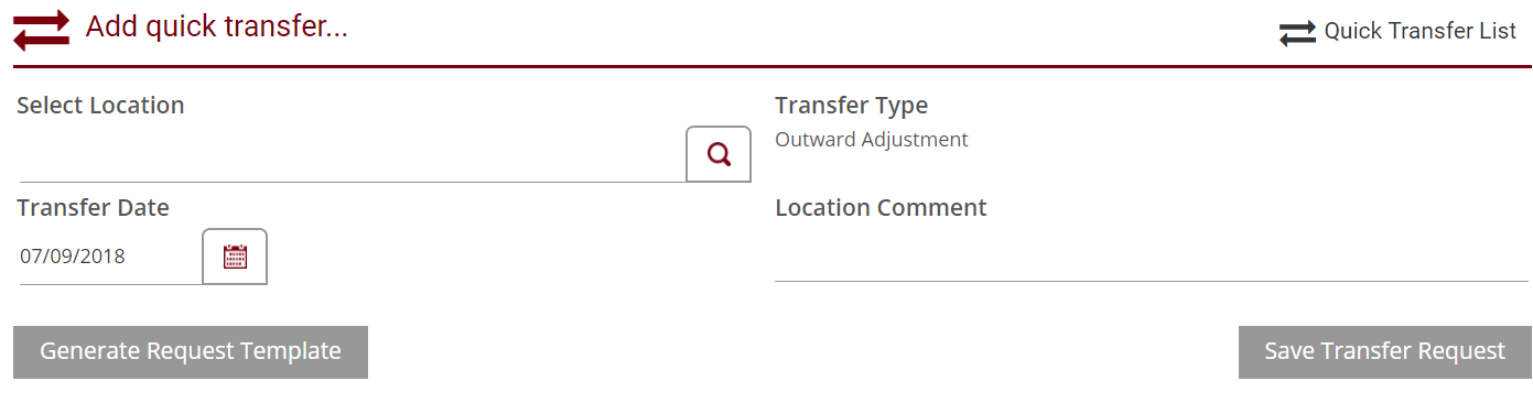 Quick Transfer – StockTake Online