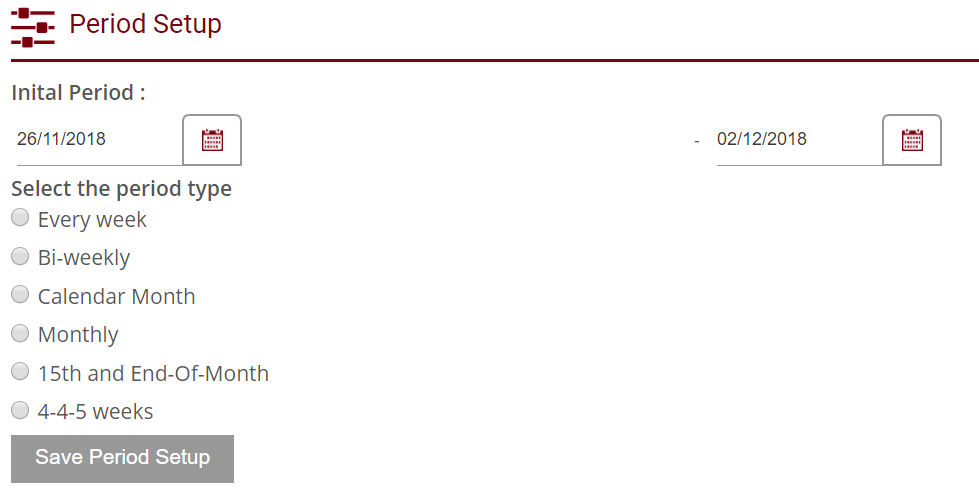 Period Setup – StockTake Online