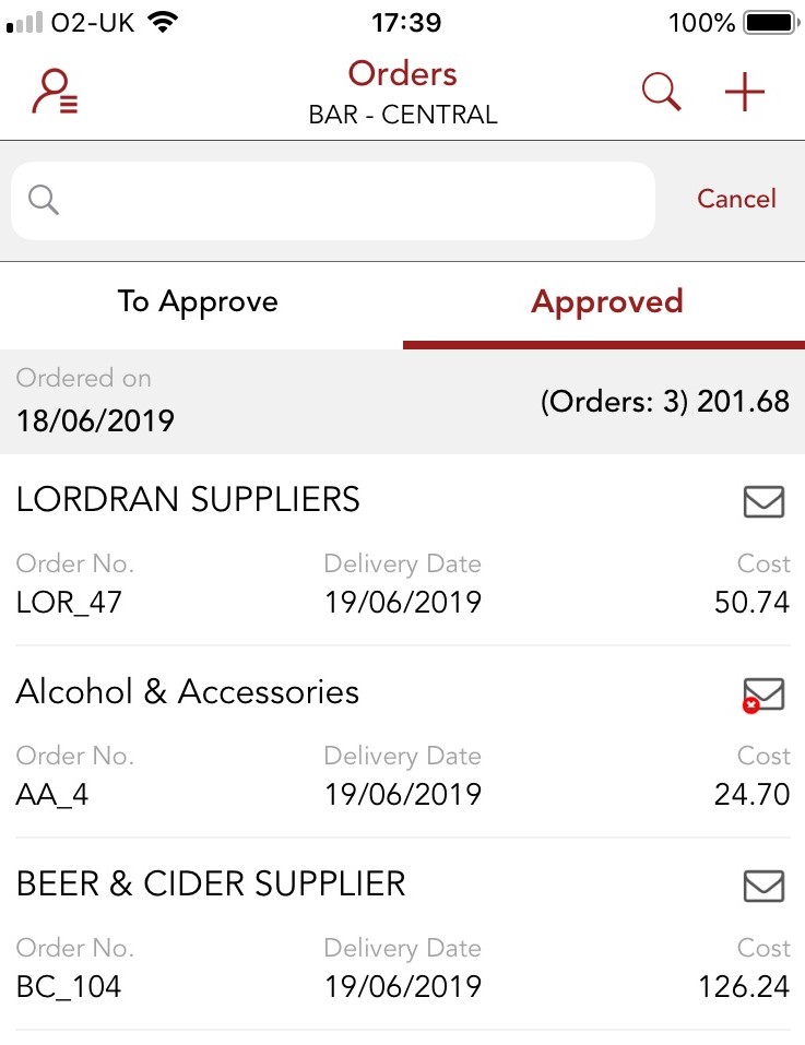 Orders on the iOS App – StockTake Online