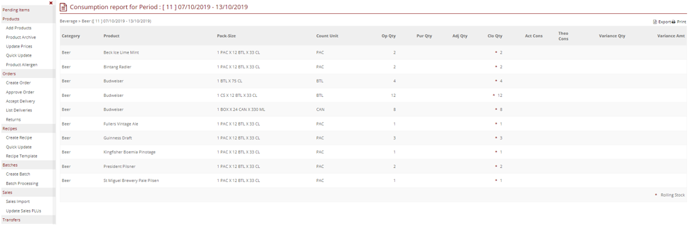 Rolling Stock – StockTake Online