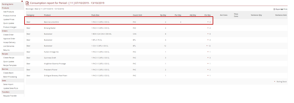Rolling Stock – StockTake Online